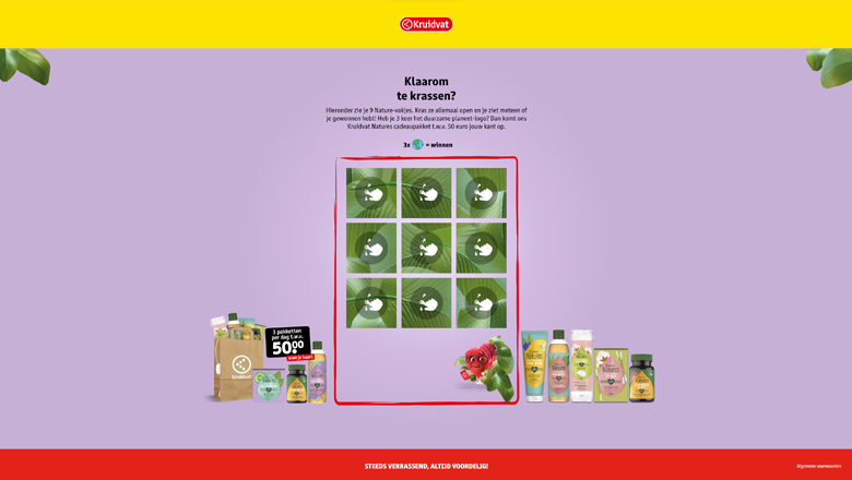 Scan & Win - kraskaart